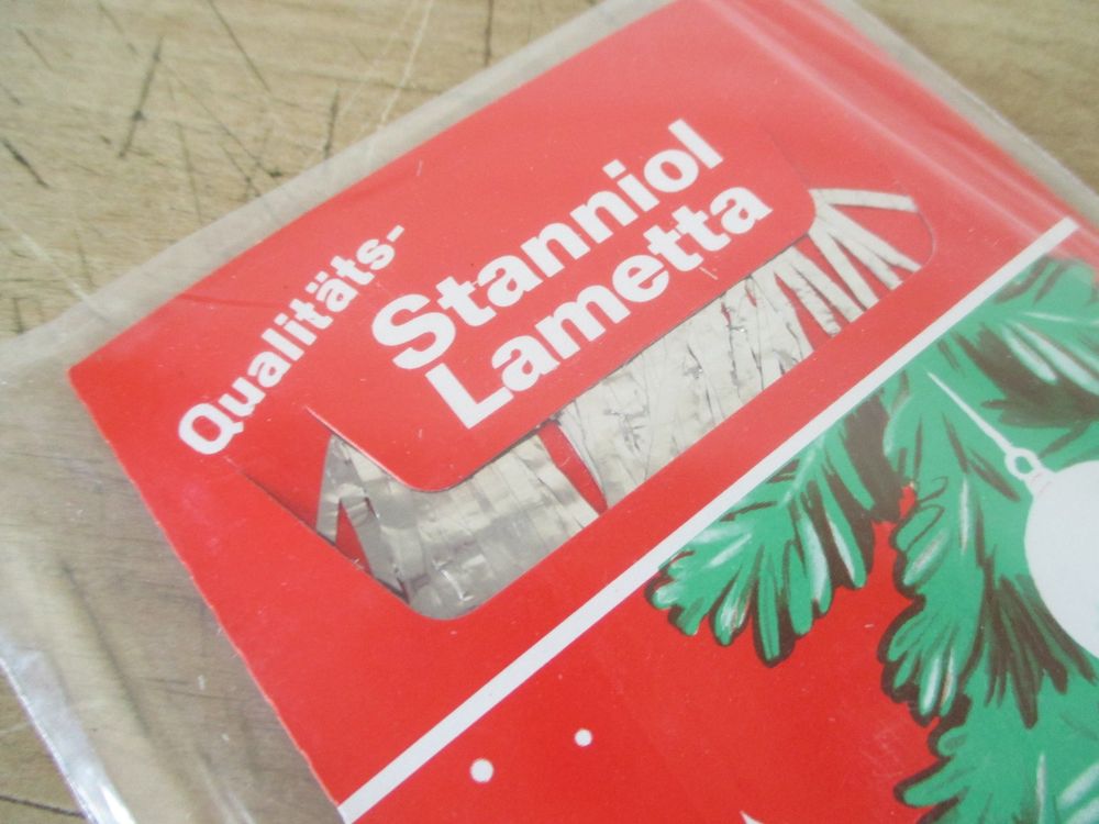 3 Stück Qualitäts Stanniol Lametta, 80er, original verpackt (Neu und ...