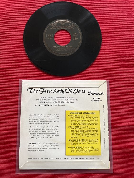 Jazz Single Ella Fitzgerald vinyl: How high the moon, Top (Gebraucht ...