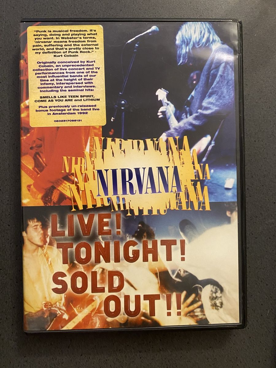 Nirvana - Live! Tonight! Sold Out!! - DVD - Top Zustand! (Gebraucht) in ...