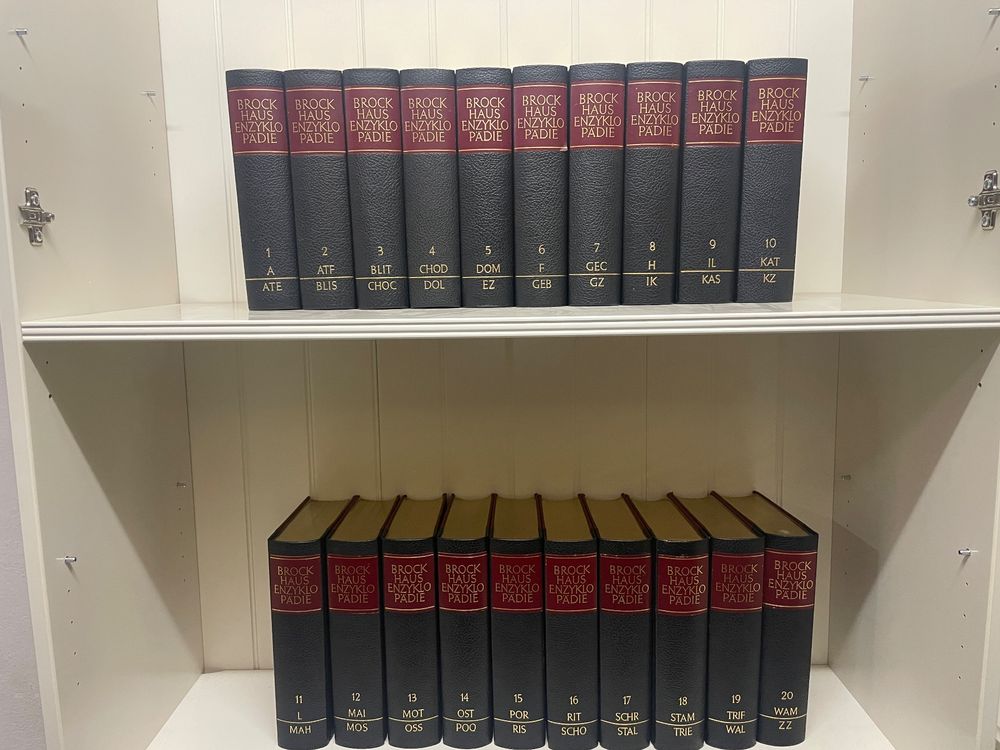 Komplette Brockhaus Enzyklopädie 17. Auflage 20 Bücher (Gebraucht) in ...