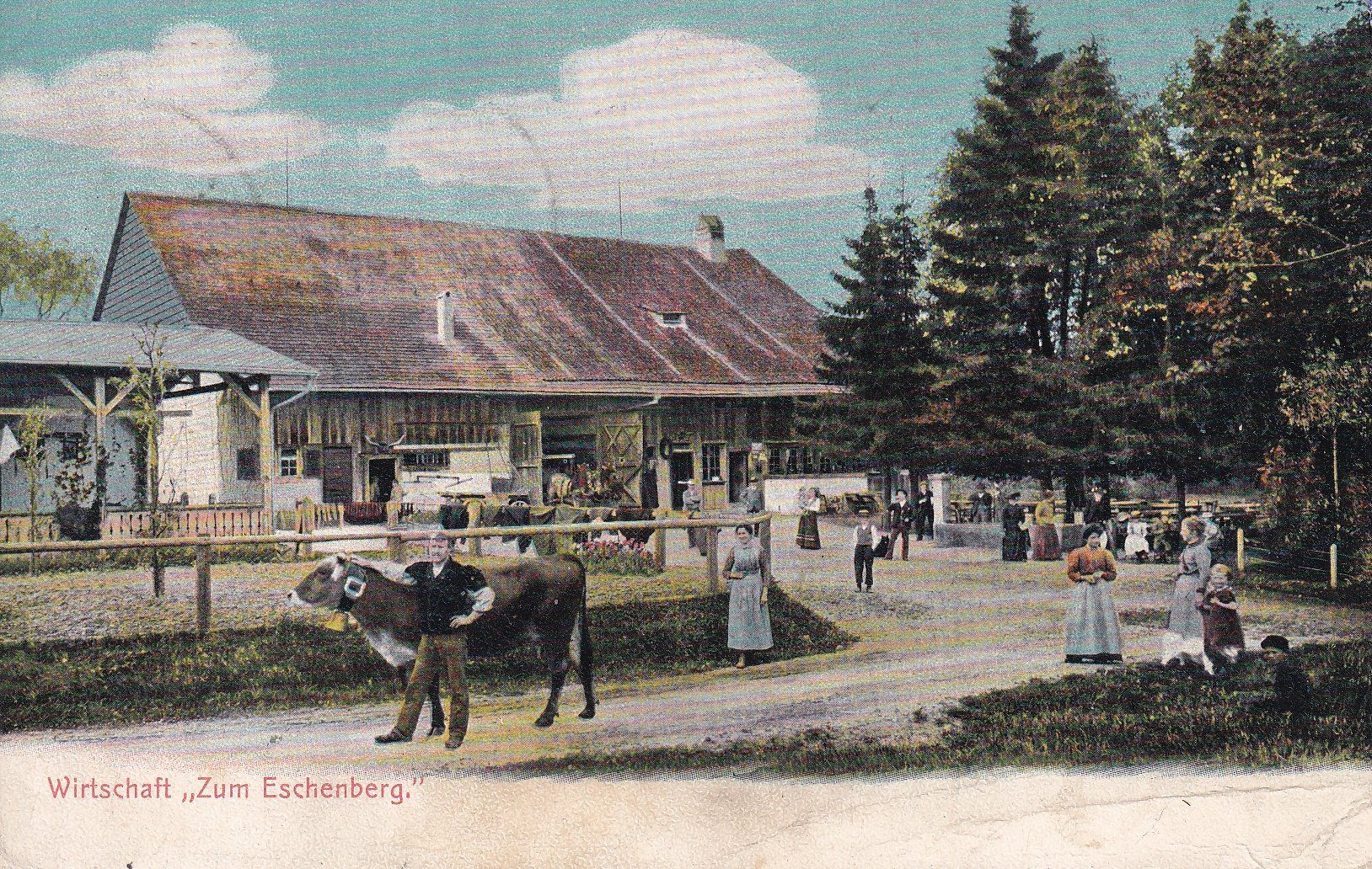 Eschenberg ZH ( Winterthur ) - Wirtschaft um 1908 (Gebraucht) in ...