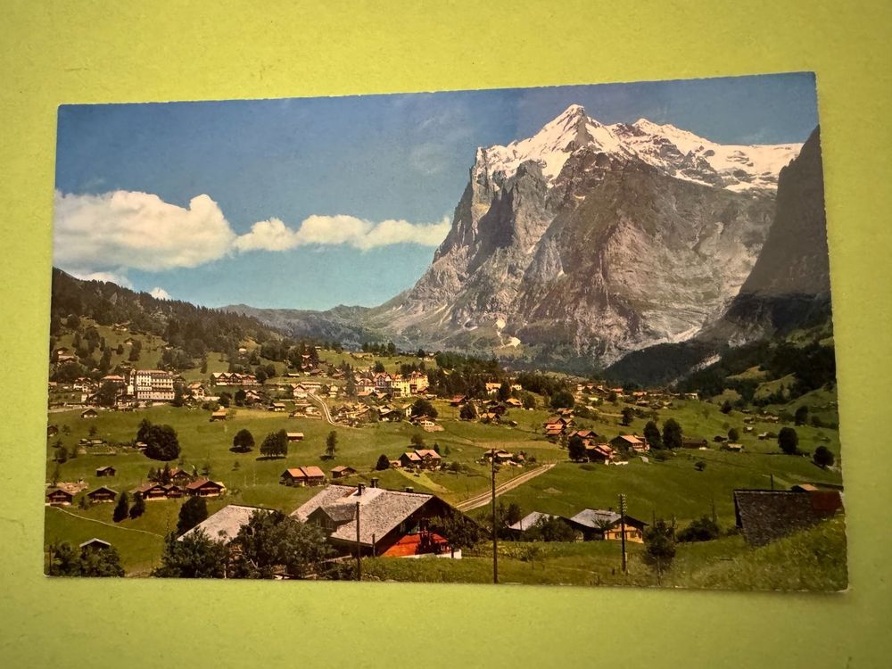 GRINDELWALD mit Wetterhorn - Ansichtskarte (Gebraucht) in Tegerfelden für CHF 3 – mit Lieferung ...