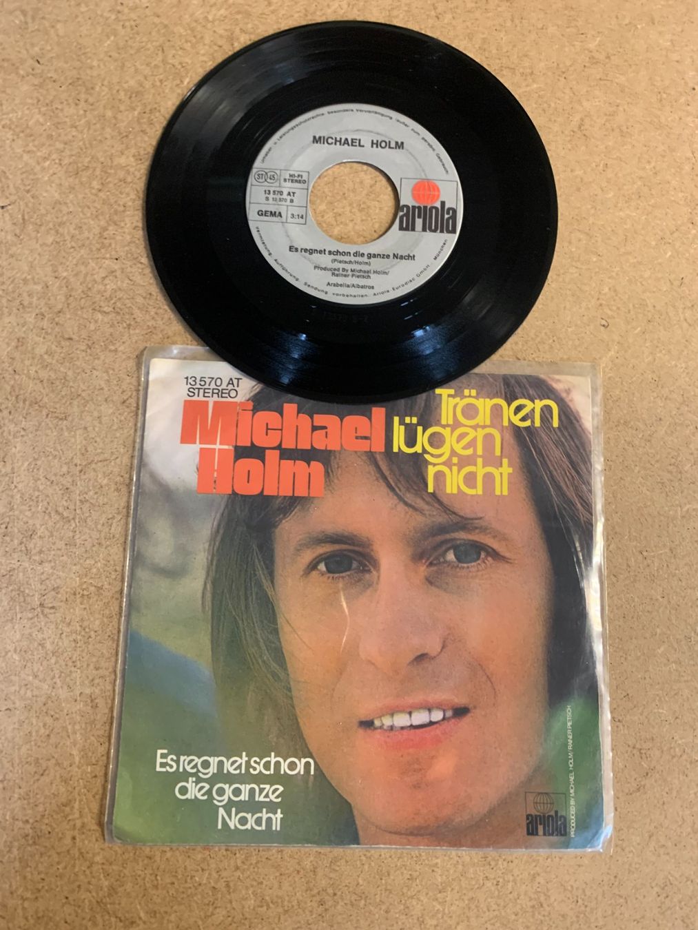 Michael Holm - Tränen lügen nicht - Single Schallplatte Top! (Gebraucht ...