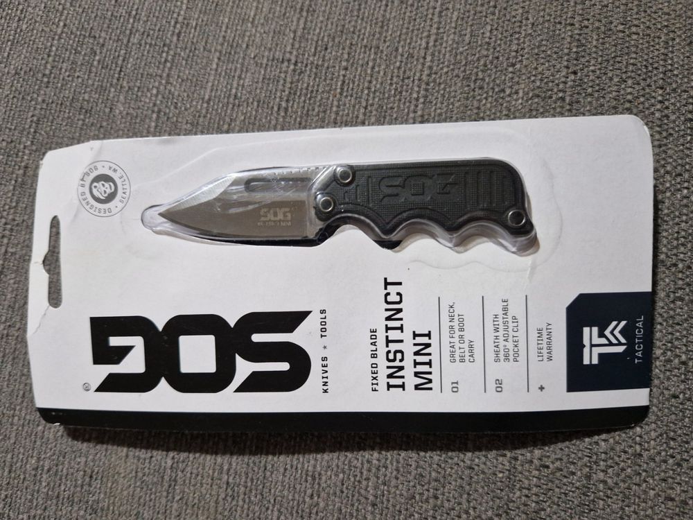 Original SOG Instinct Mini G10 fixed blade knife (OVP) | Kaufen auf Ricardo