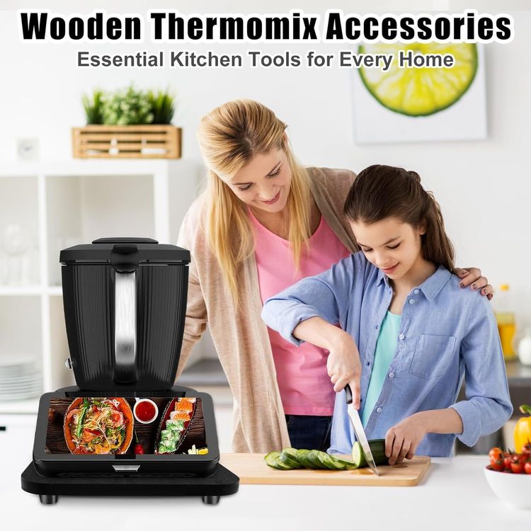 Holz Gleitbrett mit Rollen für Thermomix TM7 TM6 TM5 (Neu und ...