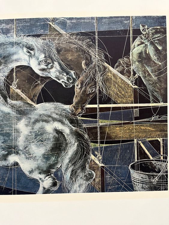 Hans Erni (1909-2015) Im Pferdestall - Grosse Druck Graphic | Kaufen auf Ricardo