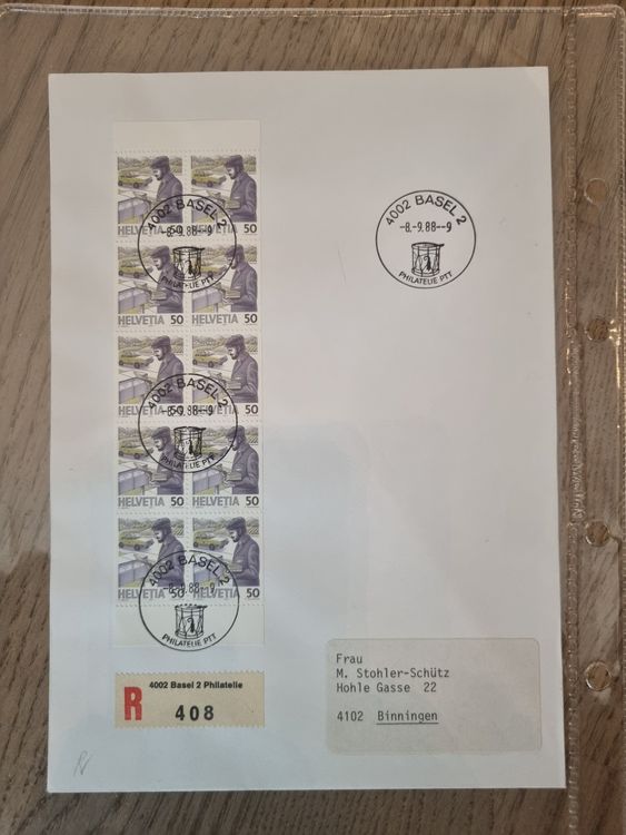 1988 FDC Markenheft Postbote (Gebraucht) in Arni AG für CHF 3 – mit Lieferung auf Ricardo kaufen