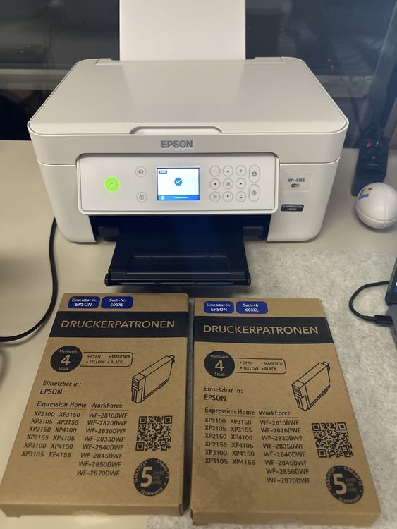 Tintenstrahldrucker Epson XP-4155 mit 8 neuen XL Patronen (Gebraucht) in Seengen für CHF 63 ...