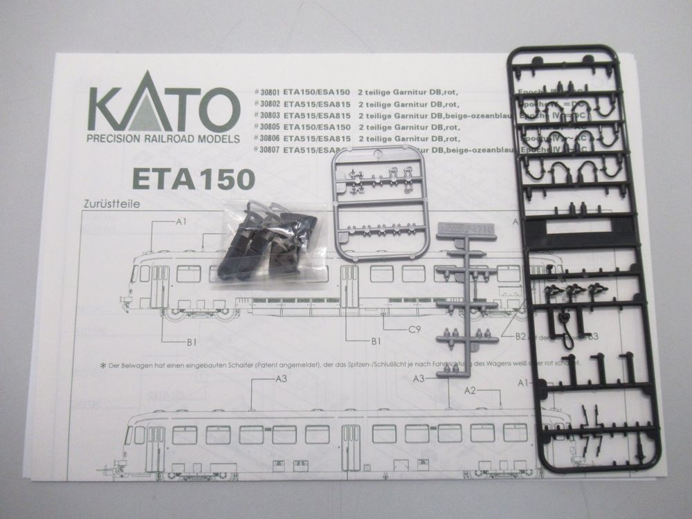 Kato 30801 DB Akkutriebwagen ETA 150 / ESA DC Analog H0 (Gebraucht) in Basel für CHF 120 – mit ...