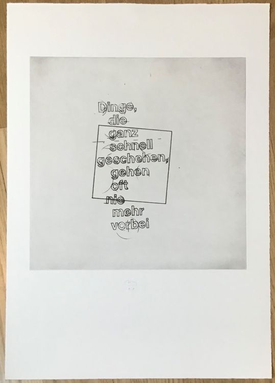 Urs DICKERHOF (1941) Sehr Seltener Radierung Handsigniert | Kaufen auf Ricardo