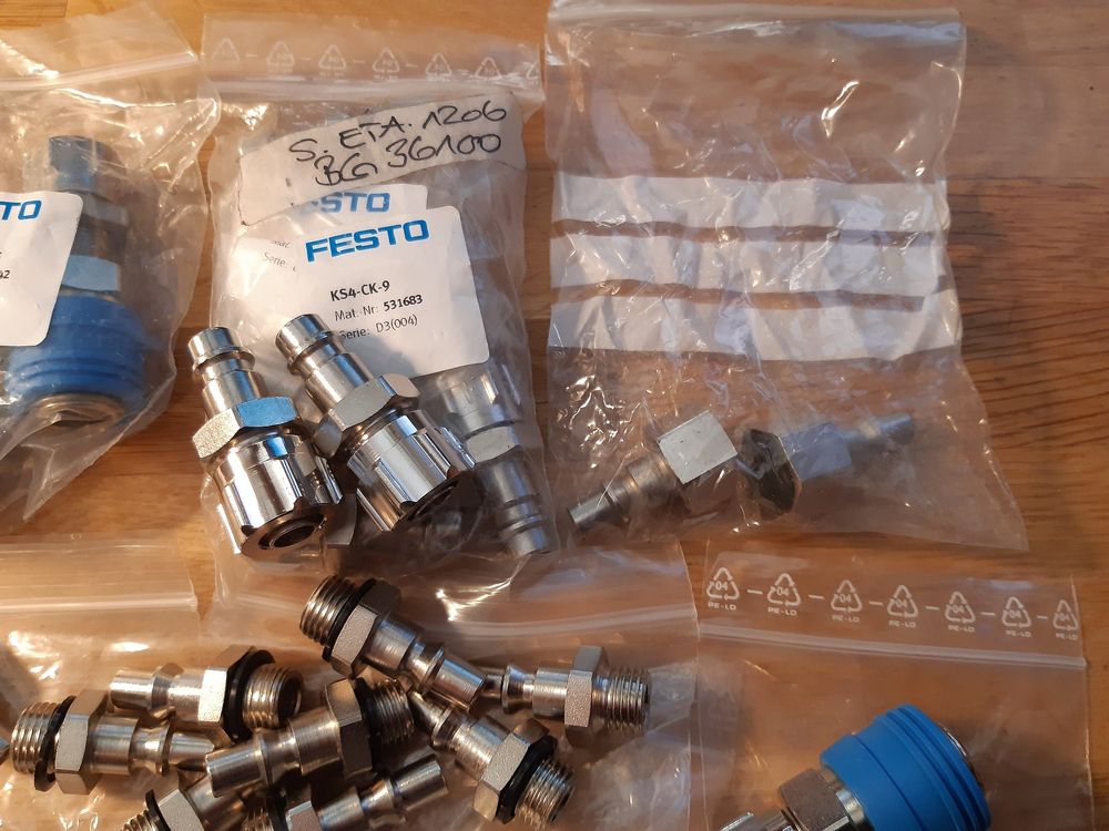 Collection of Compressed Air Connections + FESTO | Kaufen auf Ricardo