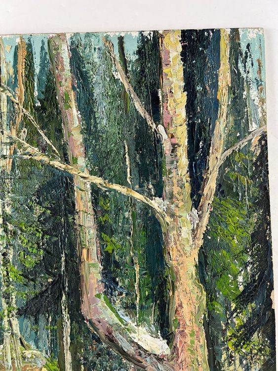 Sinischa Christen (1922-2007) Grosses Waldlandschaft Gemälde | Kaufen ...