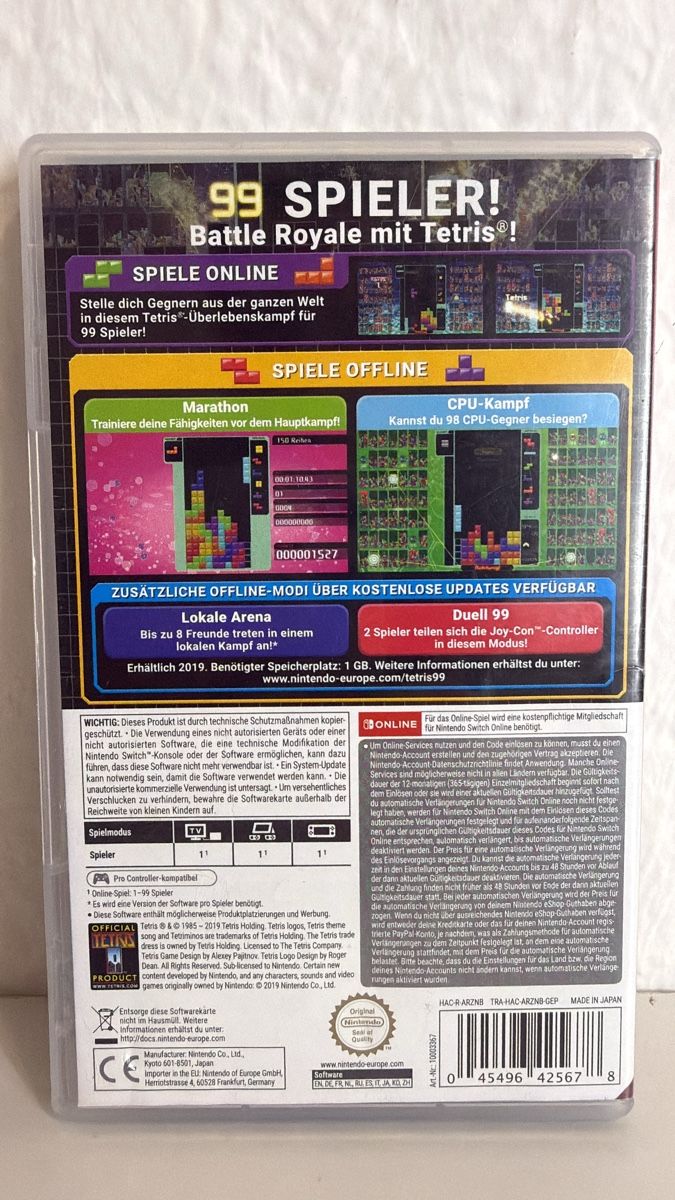 Tetris 99 Nintendo Switch Game - Excellent Condition! (Gebraucht) in ...