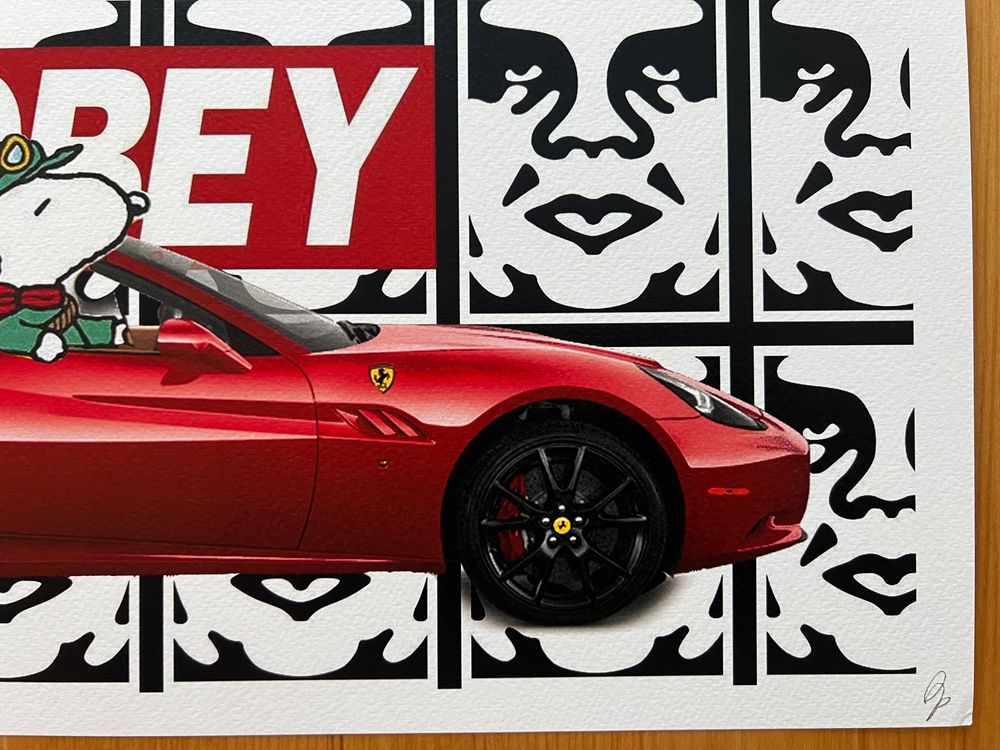 DEATH NYC « Obey Snoopy Ferrari Auto » (Neu (gemäss Beschreibung)) in ...