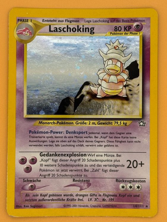 Laschoking 14/111 Holo (🌀) Pokémon Neo Genesis ab 1.- (Neu (gemäss ...
