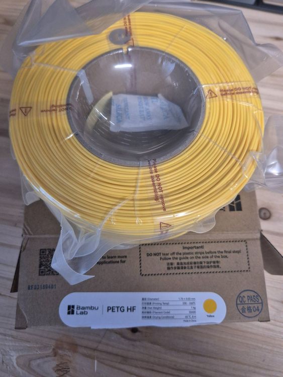 Bambu PETG HF Nachfüllpackung / Refill Gelb (Neu und originalverpackt ...