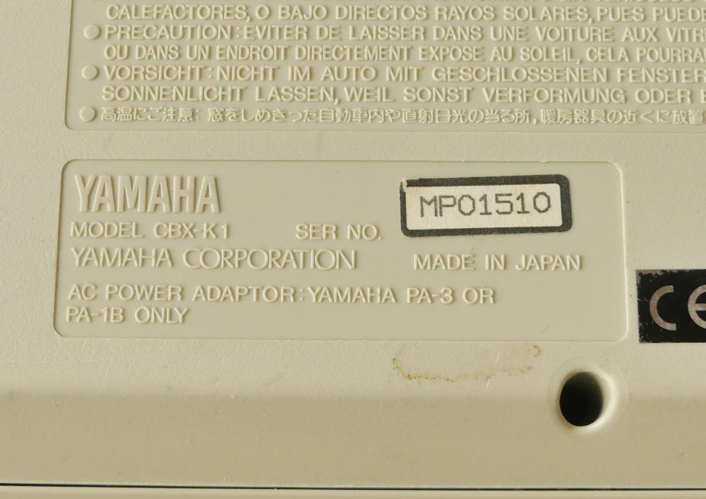 YAMAHA CBX-K1 MIDI Controller Keyboard | Kaufen auf Ricardo