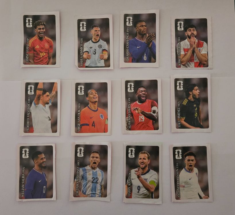 Lot 12 stickers coca-cola Panini FIFA WM 2026 complet! (Neu (gemäss ...