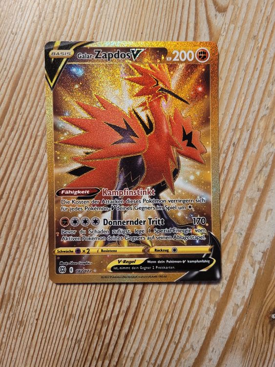 Galar-Zapdos V Gold | Kaufen auf Ricardo