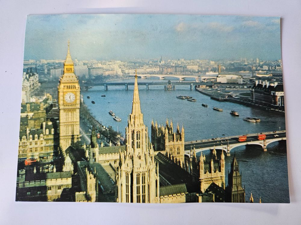 Houses of Perliament and River Thames, London 1962 (D'occasion) à ...