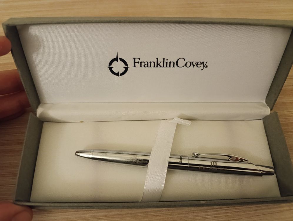 Stylo Franklin Covey argenté - Élégance et qualité (Neuf avec emballage ...