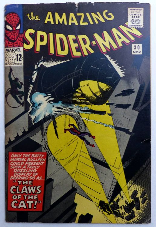 AMAZING SPIDER-MAN #30 KEY ISSUE THE CAT 1ST ART DITKO 1965 | Comprare ...