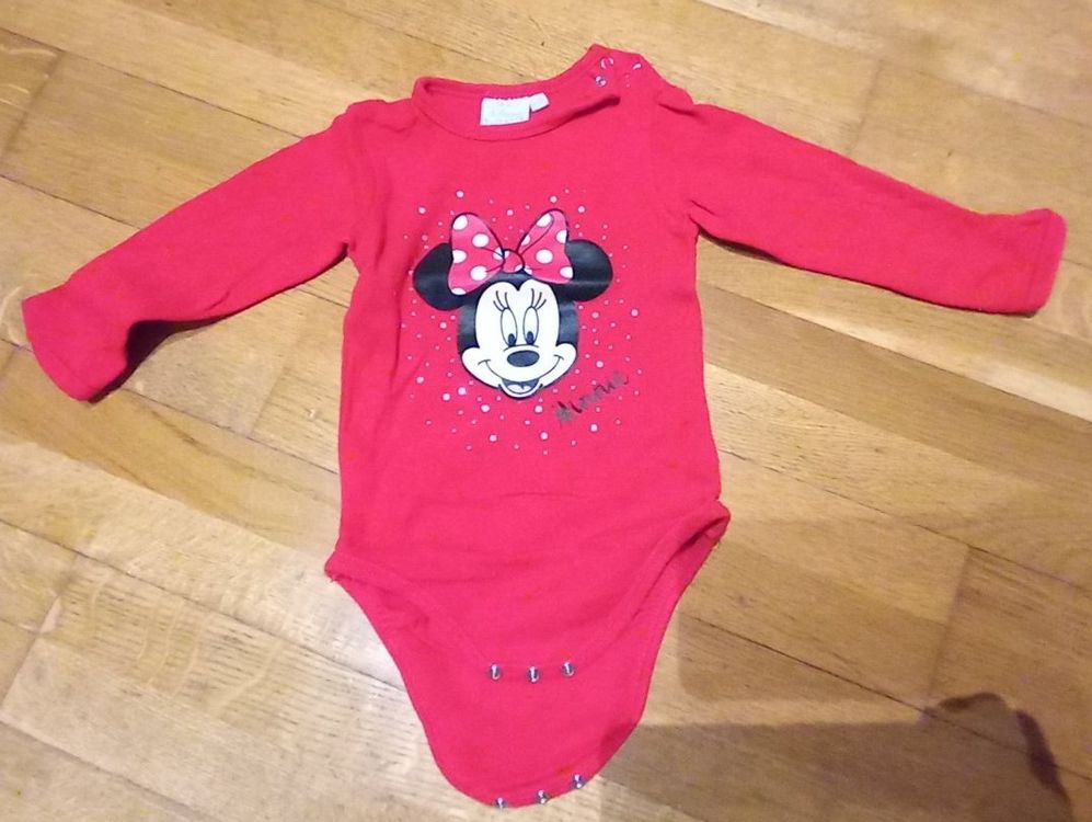 Minnie mouse langarm Body gr 80 | Kaufen auf Ricardo