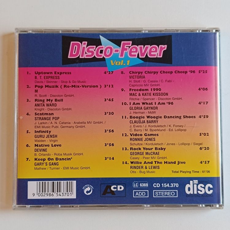 Disco-Fever Vol.1 CD F30 (Gebraucht) in Sessa für CHF 0.5 – mit ...