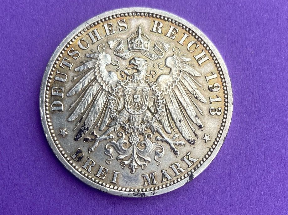 Münze 3 Reichsmark 1913 | Kaufen auf Ricardo