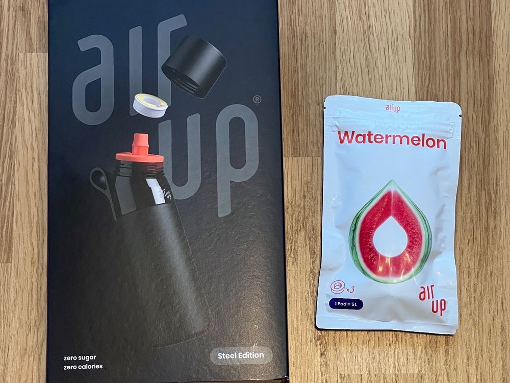 Air Up Steel Flasche, Pitch Black, 850 ml + 5 Pods (Neu und ...