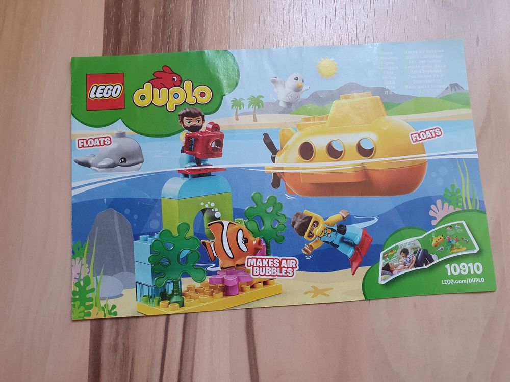 Lego Duplo U-Boot mit Unterwasserwelt 10910 | Kaufen auf Ricardo