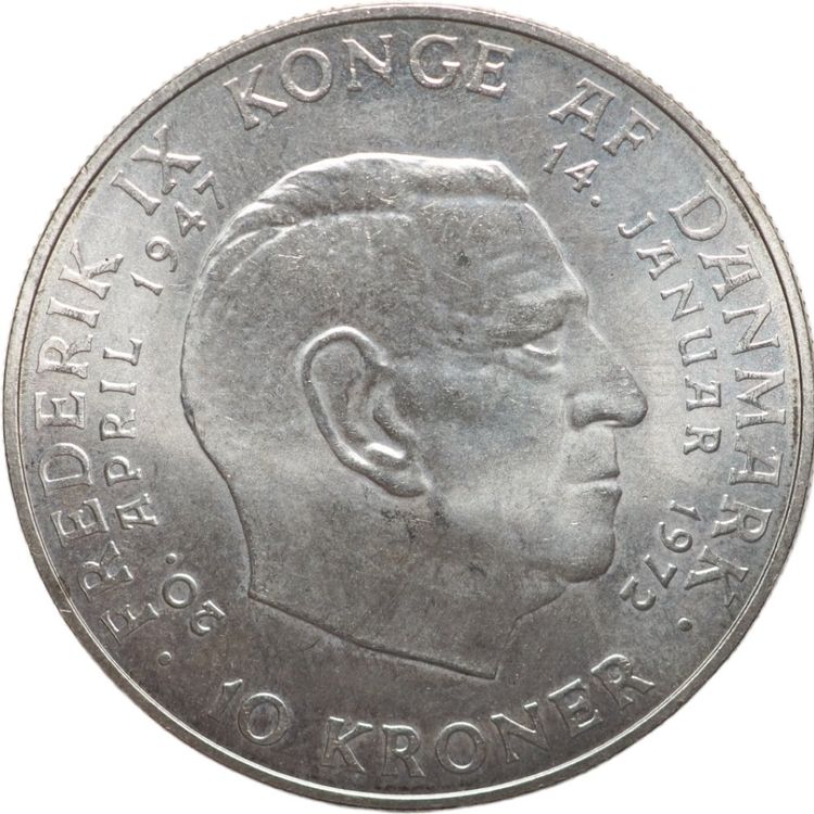 Dänemark 10 Kronen - Thronbesteigung von Margrethe II. | Kaufen auf Ricardo