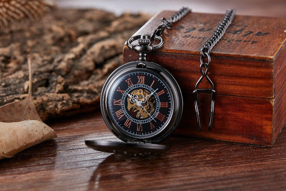 Mechanische Skelett Handaufzug Taschenuhr Drachen mit Box (Neu und ...
