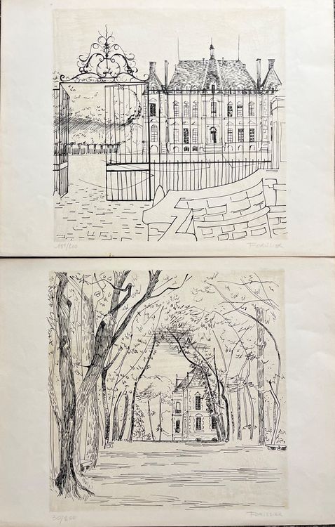 2x Roger Forissier (1924-2003) Lithographie Handsigniert (Gebraucht) in ...