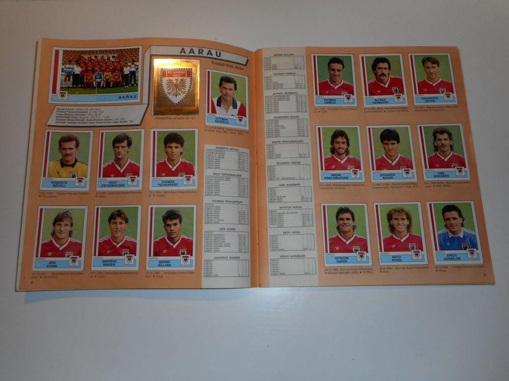 Panini Football Album 88/1988 SFV-ASF Fast komplett (Gebraucht) in Cham ...