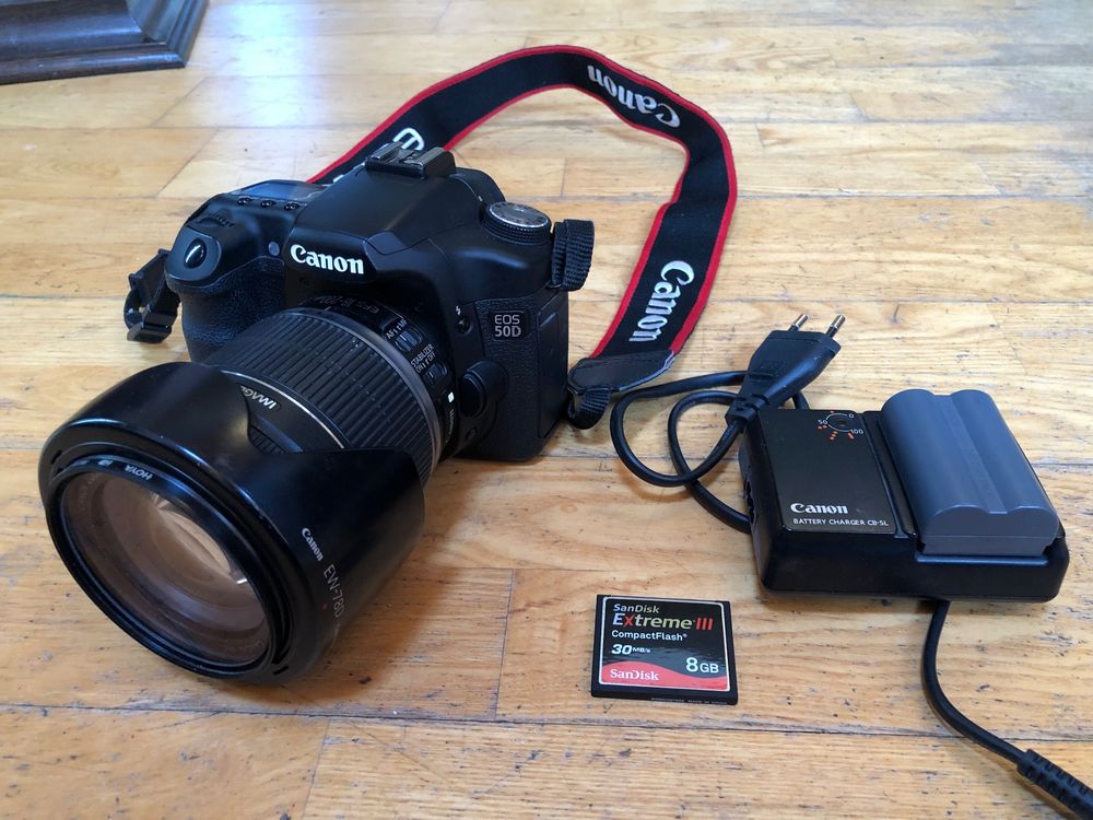 Canon EOS 50D Spiegelreflexkamera mit EFS 18-200mm (Gebraucht) in Villarepos für CHF 140 – mit ...