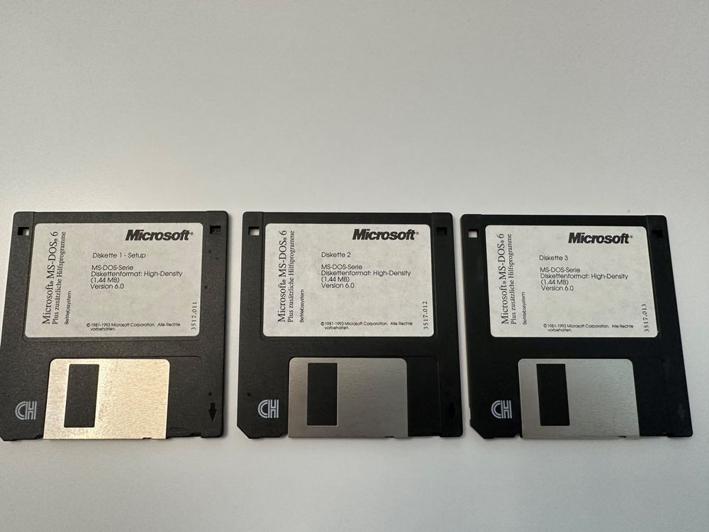 Original Microsoft MS-DOS v6.0 Disketten-Satz (Deustch) | Kaufen auf ...