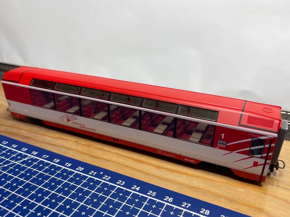 BEMO H0m Matterhorn Gotthard Bahn Panoramawagen (Neu (gemäss ...