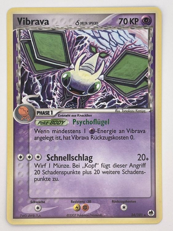 Vibrava 24/101 Rare Pokémon EX Dragon Frontiers | Kaufen auf Ricardo