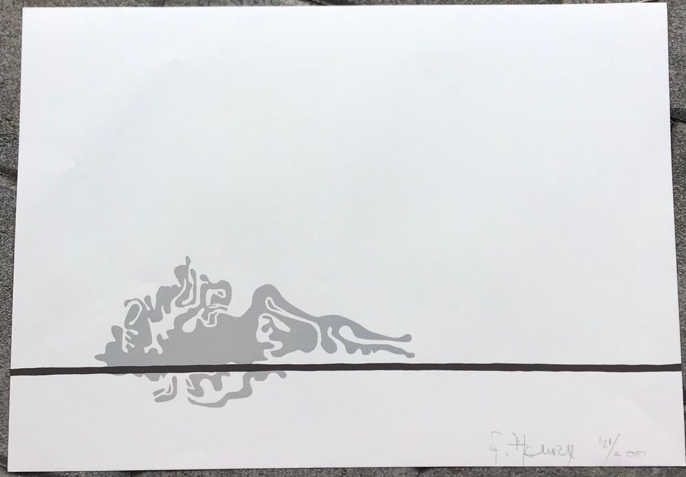 Interessante Lithographie Unleserlich Signiert | Kaufen auf Ricardo