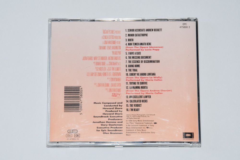 Howard Shore - Philadelphia (Original Motion Picture Score) | Kaufen ...