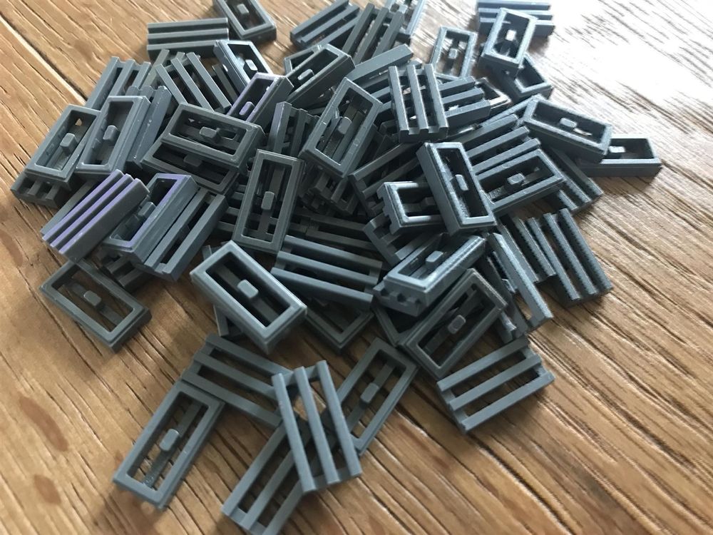 LEGO 50x Fliese 1x2 Grill mit Nut (2412) | Kaufen auf Ricardo