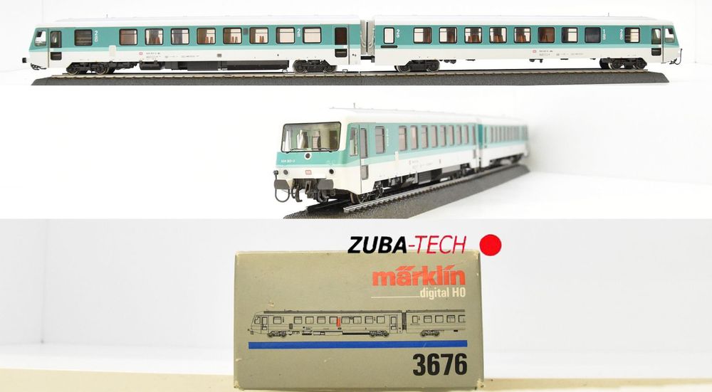 Märklin 3676 Dieseltriebwagen BR 628.2 DB H0 WS mit OVP (Gebraucht) in ...