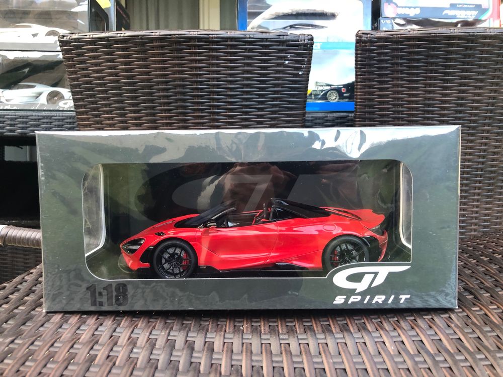 MCLAREN 765 LT 1/18 GT SPIRIT NEUF ROUGE LIMITED ÉDITION (Neu und ...