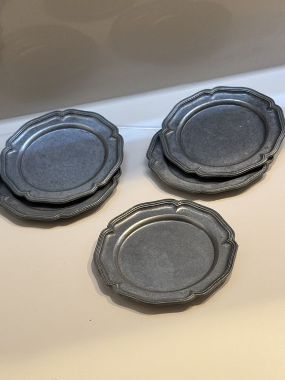 5 Zinn Untersetzer, REA 3885, Vintage Teller (Gebraucht) in Uhwiesen für CHF 19 – mit Lieferung ...