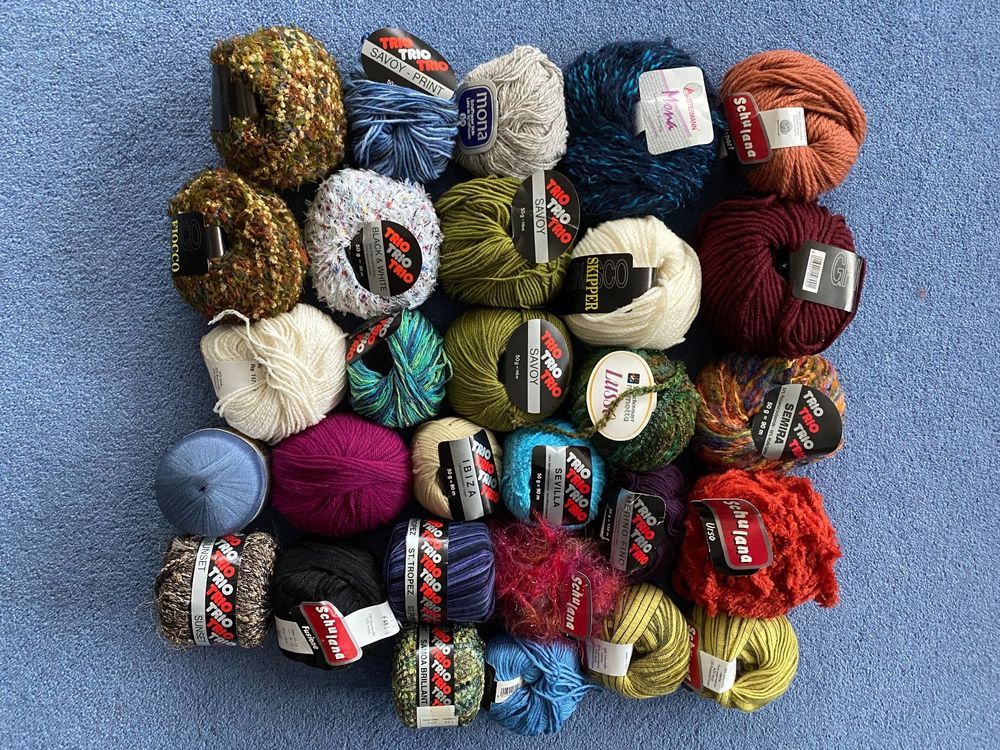 1,5 kg neue Wolle von Trio, Schulana etc., neu/unbenutzt (Neu und ...