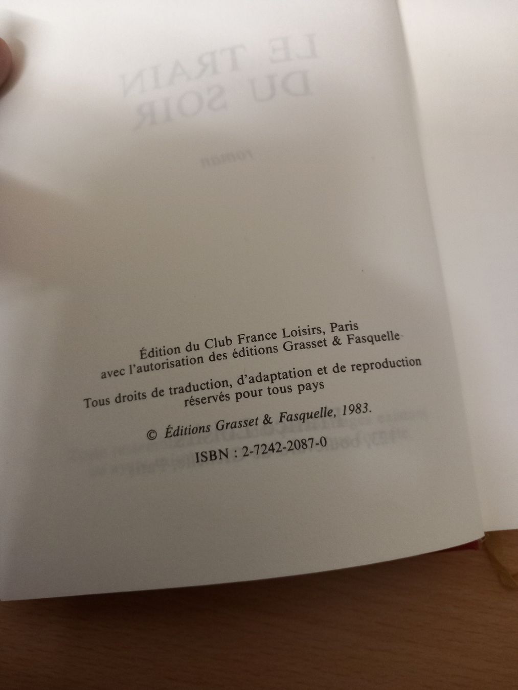 Guy Lagorce - Le Train du Soir - Roman - Edition 1983 (D'occasion) à ...