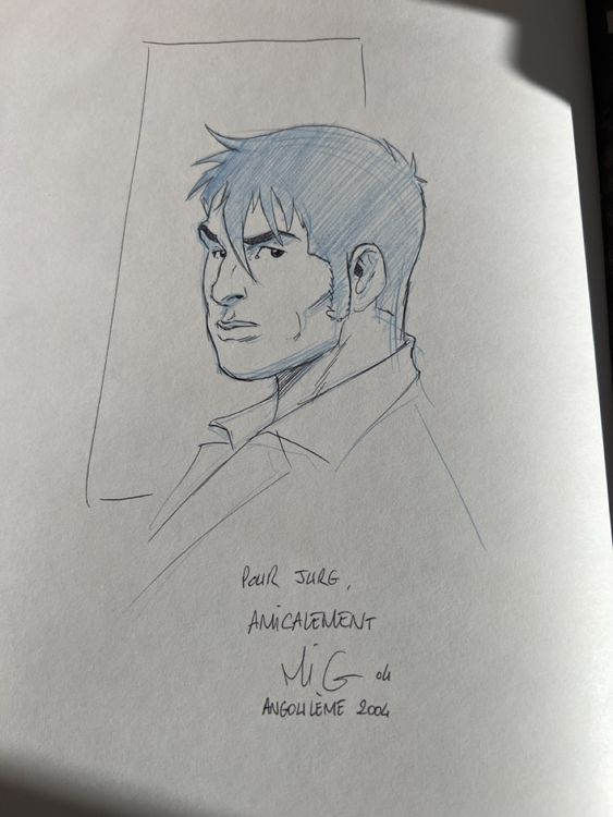 BD Dédicace Sam Lawry Celui qui voit Comic Originalzeichnung (Gebraucht ...