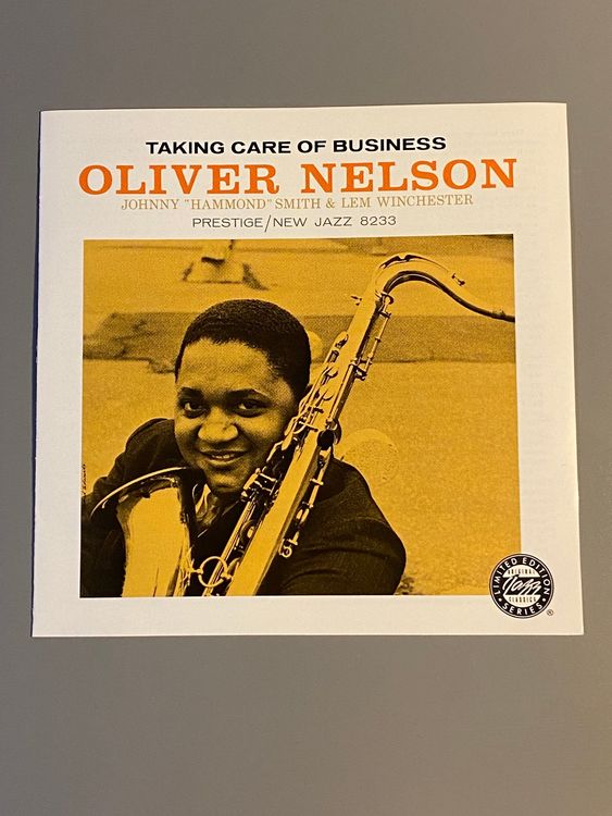 Nelson Oliver - Taking Care Of Business (CD) Jazz Hard Bop (Gebraucht) in Reinach AG für CHF 10 ...