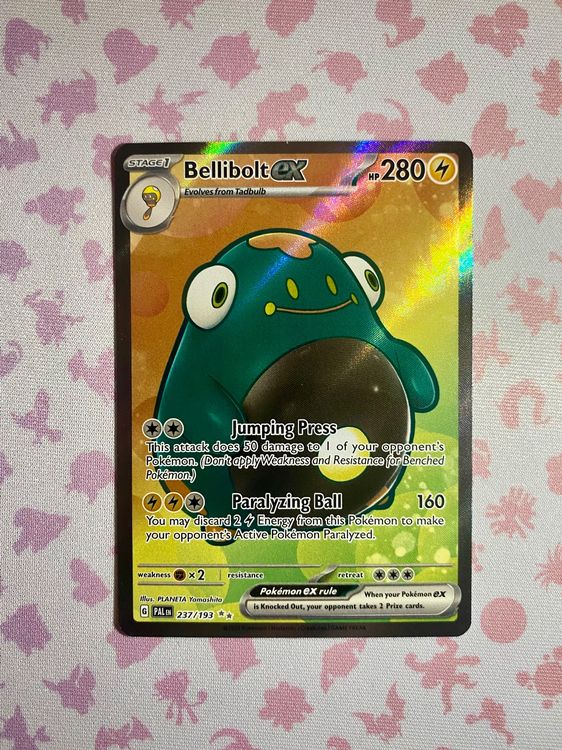 Pokemon Paldea Evolved Bellibolt ex EN FA (Neu (gemäss Beschreibung ...